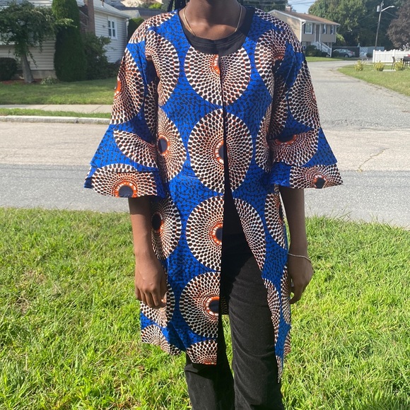 Jackets & Coats | Authentic African Print Mid Jacket | Poshmark